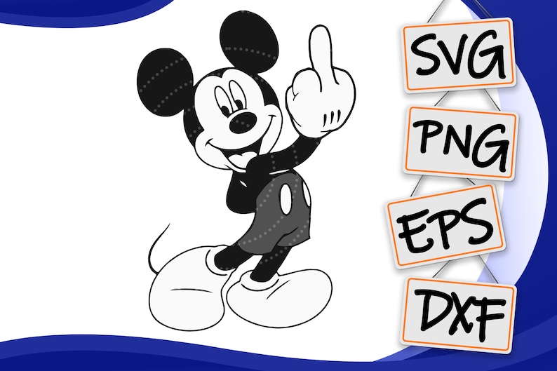 Mouse Svg Middle Finger Cricut SVG for Craft Machines Cricut - Etsy New ...