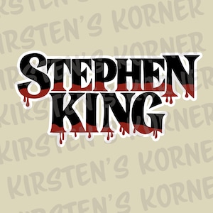 STEPHEN KING Stickers 6 Pack - Etsy