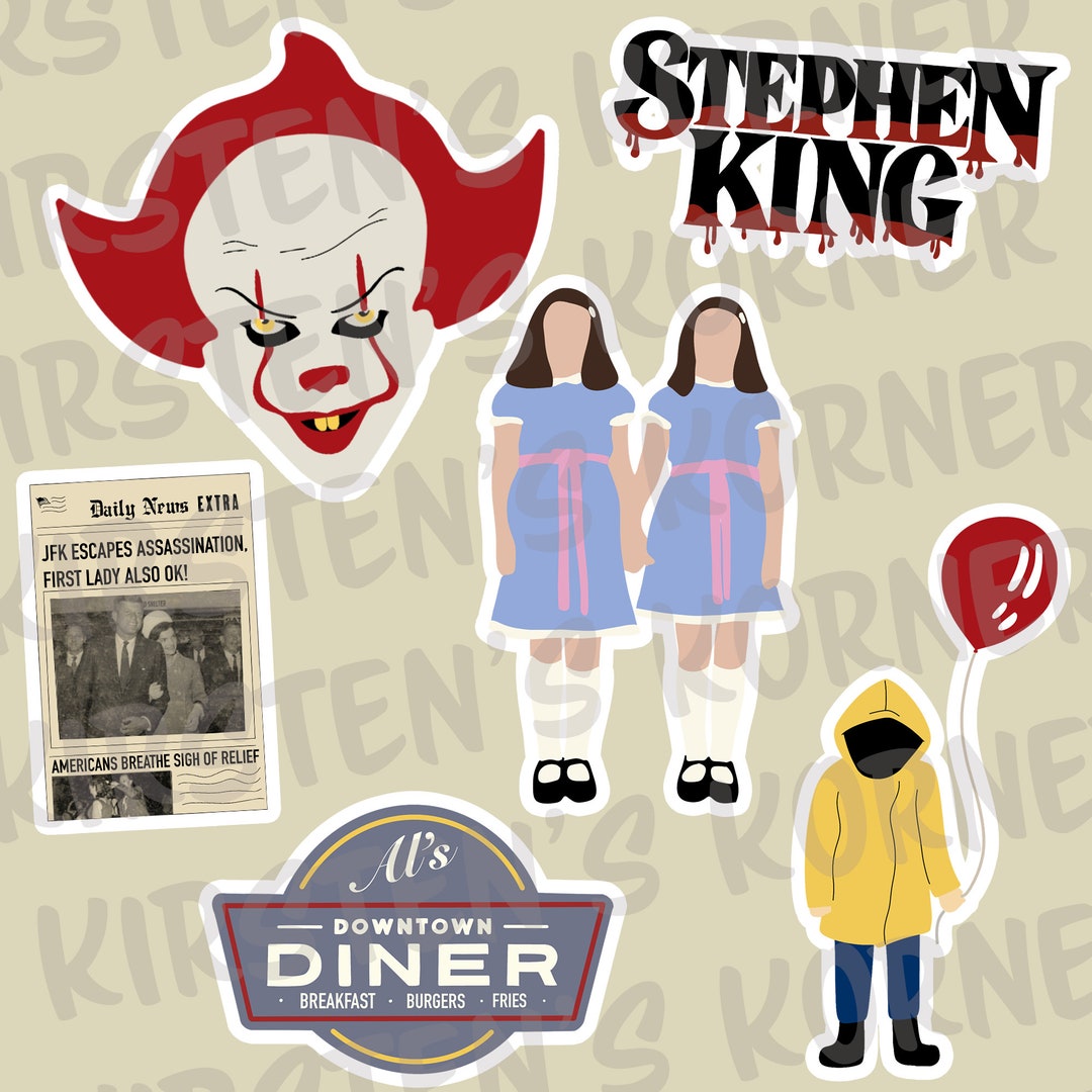 STEPHEN KING Stickers 6 Pack - Etsy