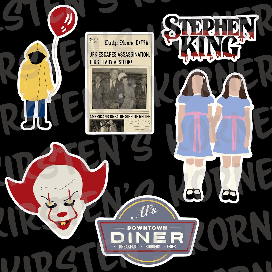 STEPHEN KING Stickers 6 Pack - Etsy