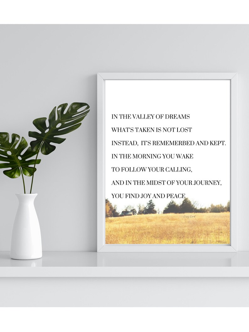 Printable Minimalist Quote Poem Poster Wheat Field - Etsy