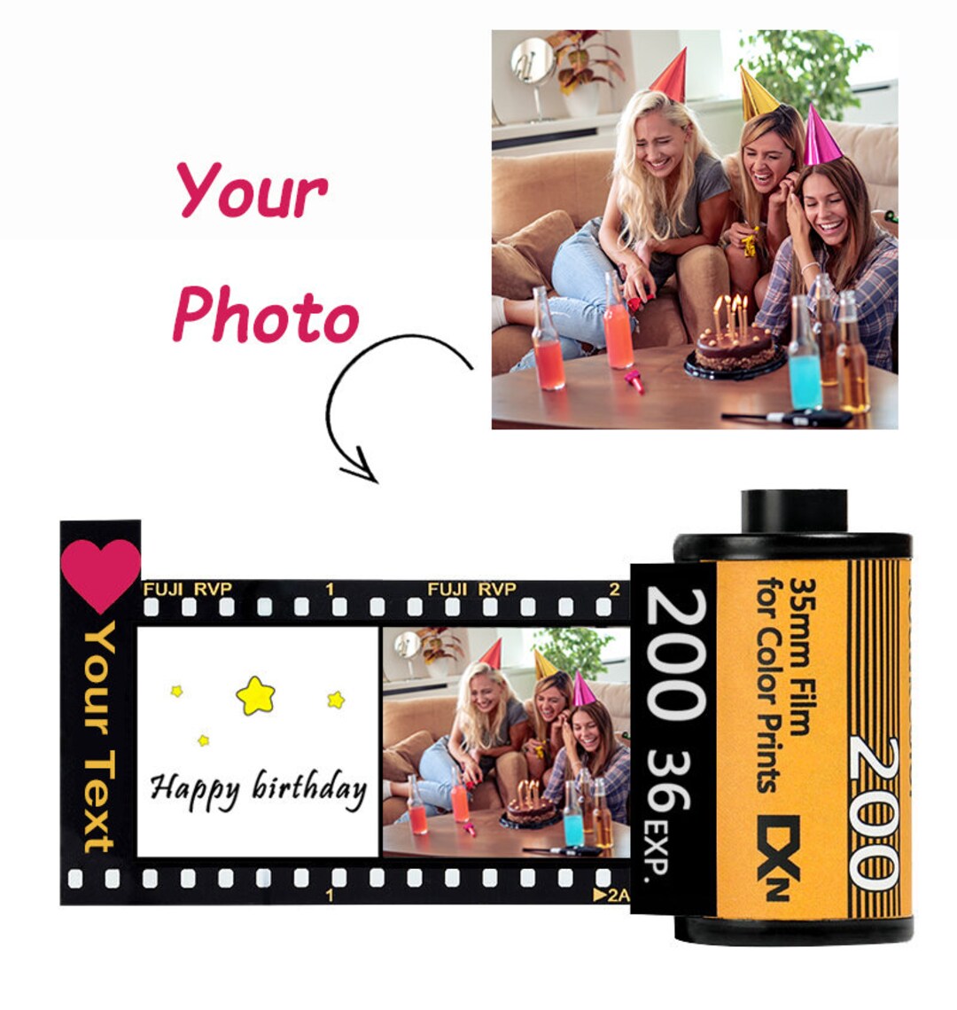 Custom Photo Film Roll Keychain, Personalized Camera Film Roll Keychain ...