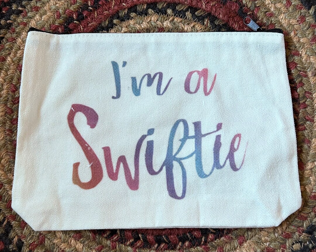 Adorable Im A Swiftie Taylor Swift Canvas Makeup Bag NEW - Etsy