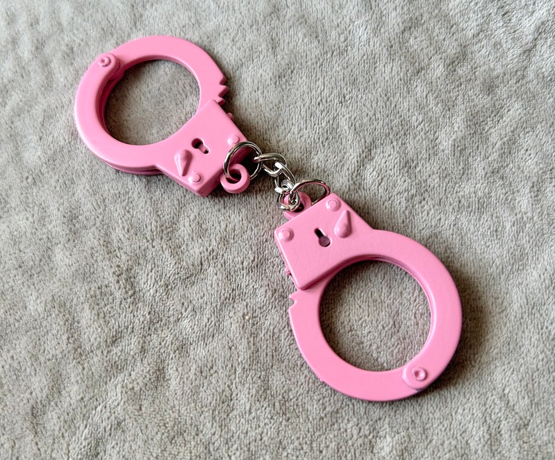 Mini Pink Handcuffs Handcuff Keychain New FREE Shipping - Etsy