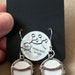 Darling Small Round Silver Picture Locket Charm Dangle Earrings With ...