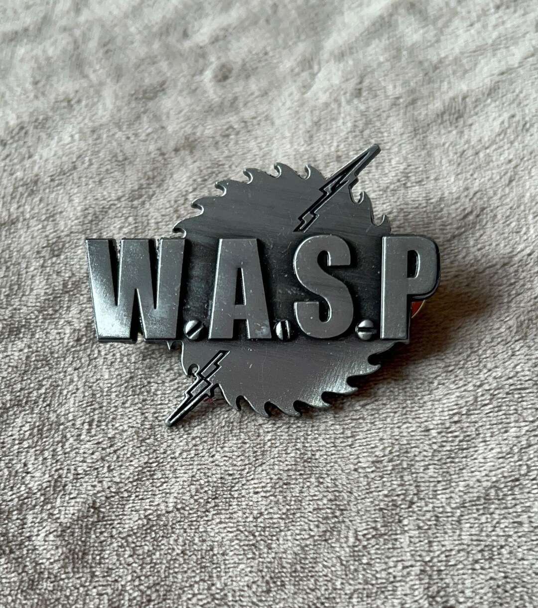 Kill the Wasps Band Silver Metal Pin Brooch Lapel Pin NEW Heavy Metal ...
