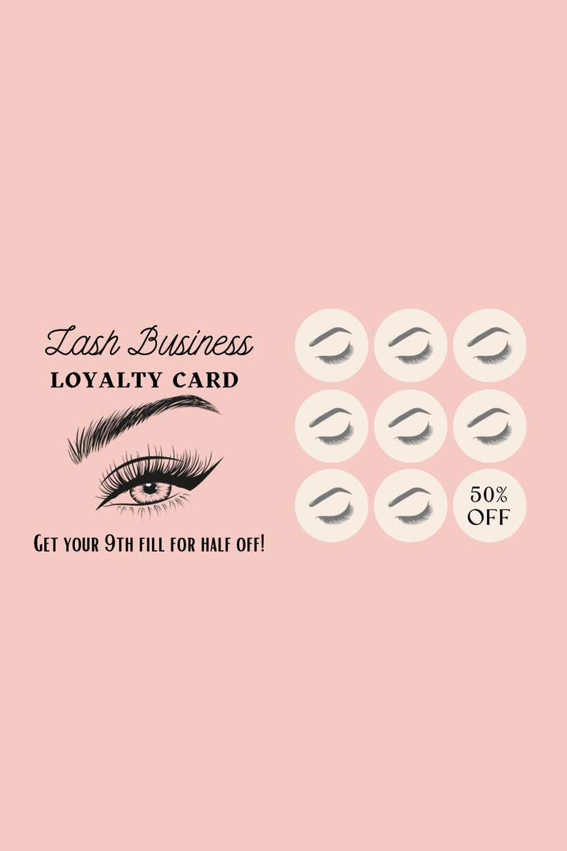 Lashes, Lash Care Card, How to Take Care of Your Lashes, Lash Business ...