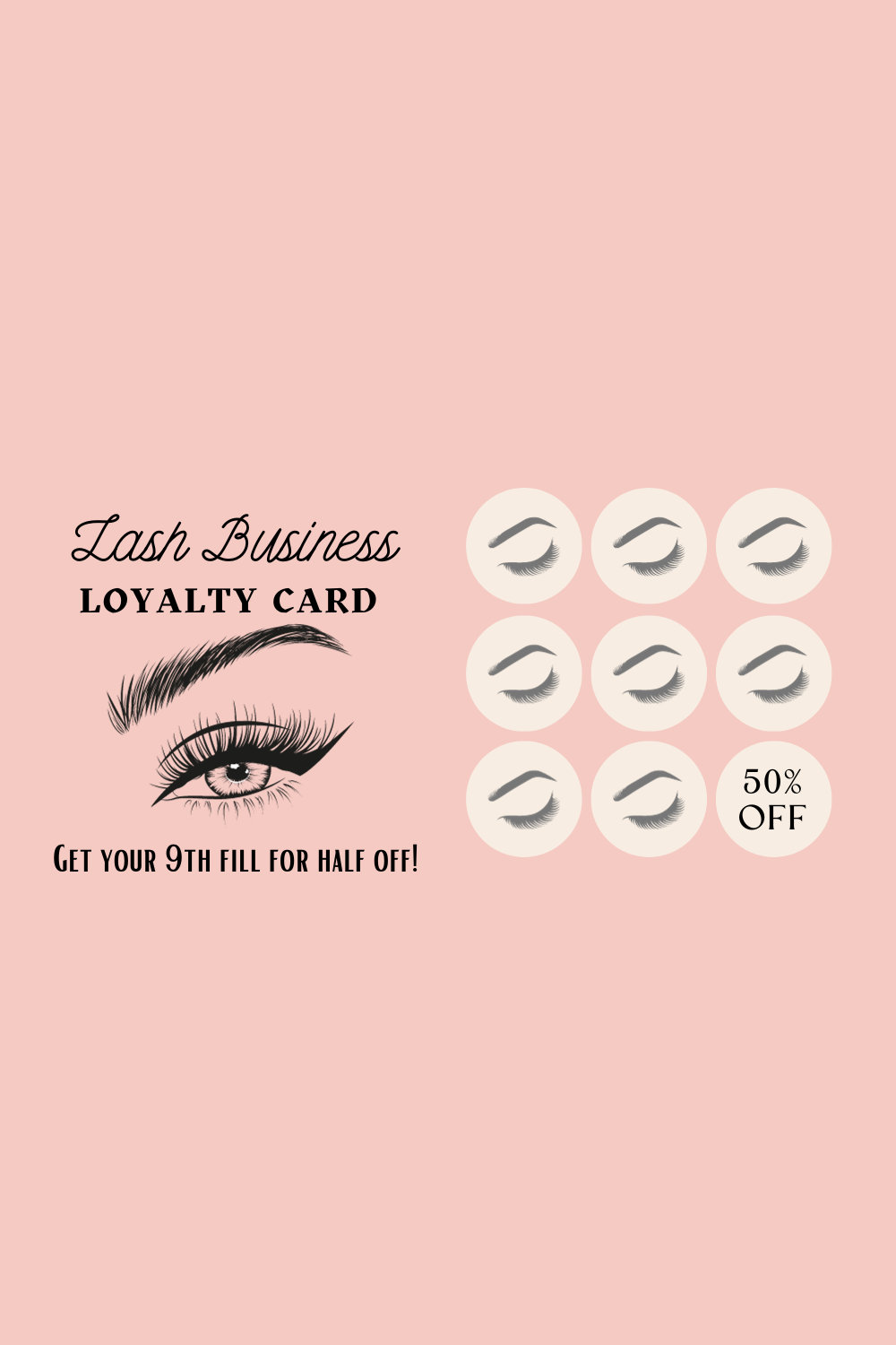 Lashes, Lash Care Card, How to Take Care of Your Lashes, Lash Business ...