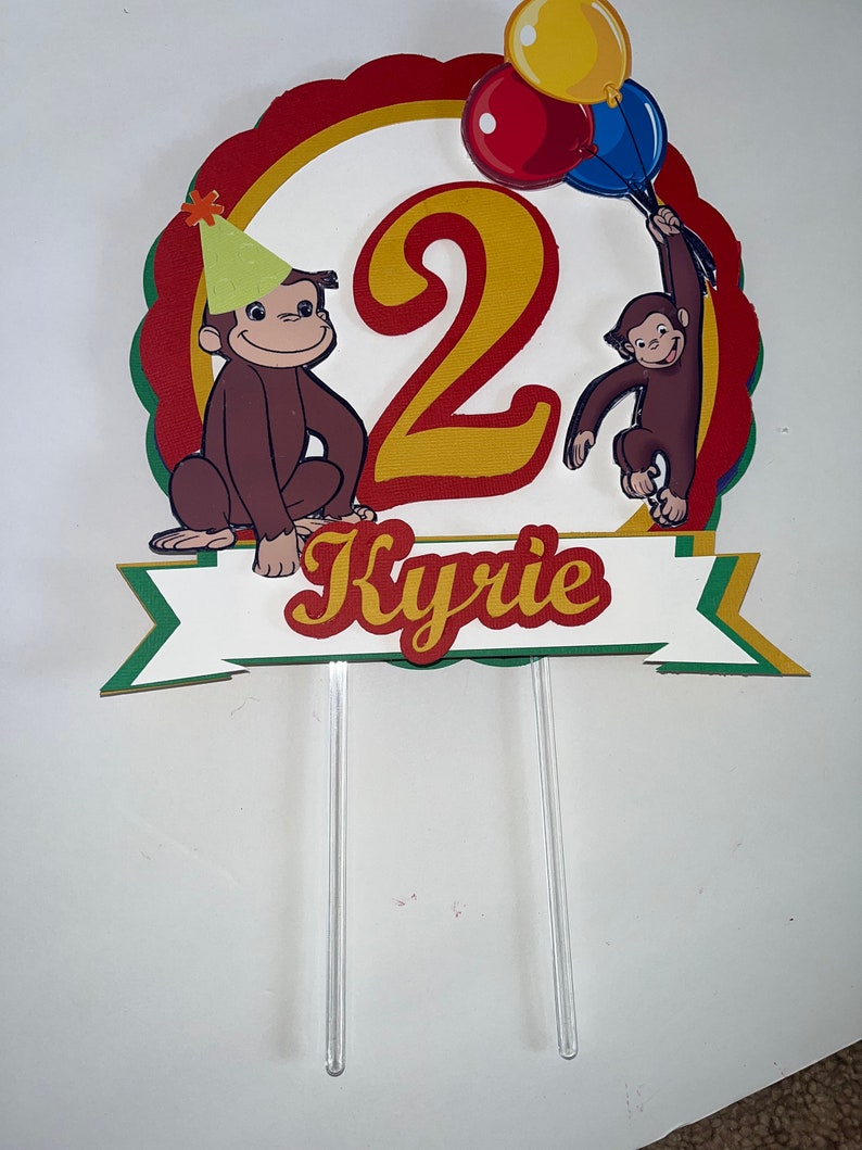 Curious George Cake Topper - Etsy