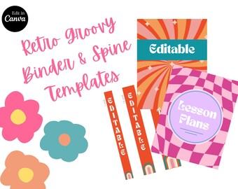 Groovy Binder Covers - Etsy