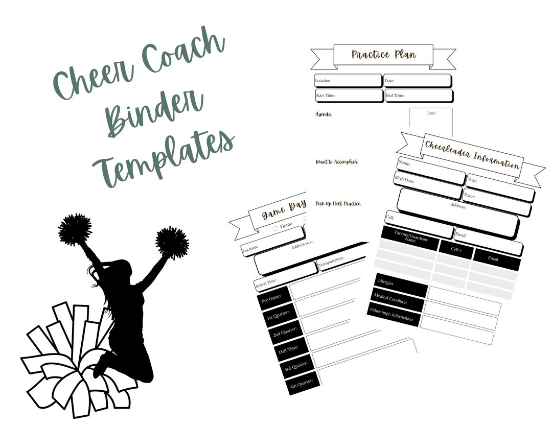 Cheer Coach Binder - Etsy