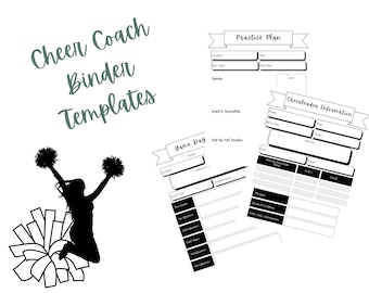 Cheer Coach Binder Printable - Etsy