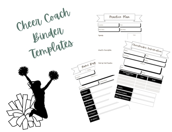 Cheer Coach Binder - Etsy