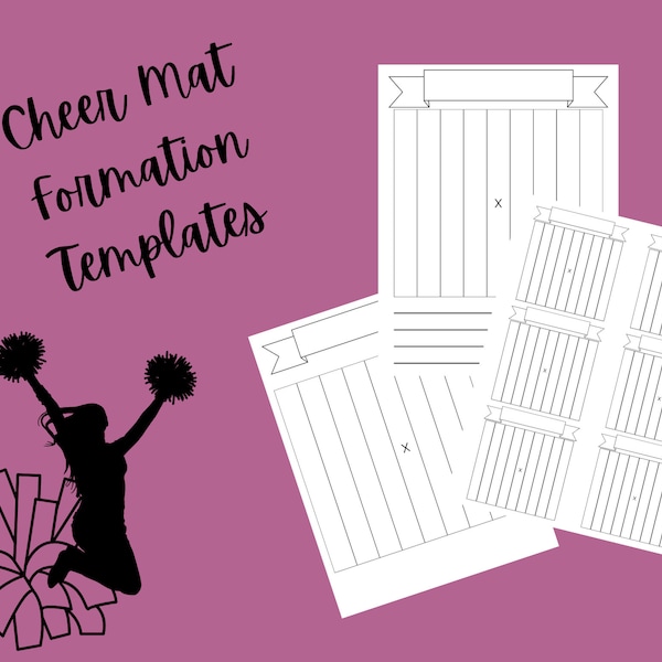Cheer Formation Templates - Etsy