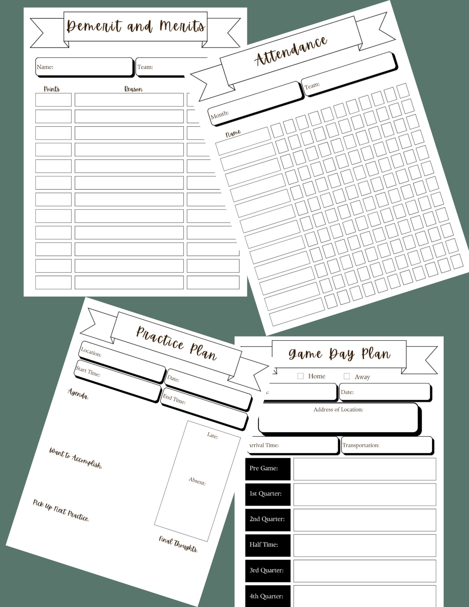Cheer Coach Binder - Etsy