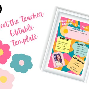 Groovy Retro Meet the Teacher - Etsy