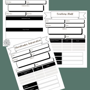 Cheer Coach Binder - Etsy