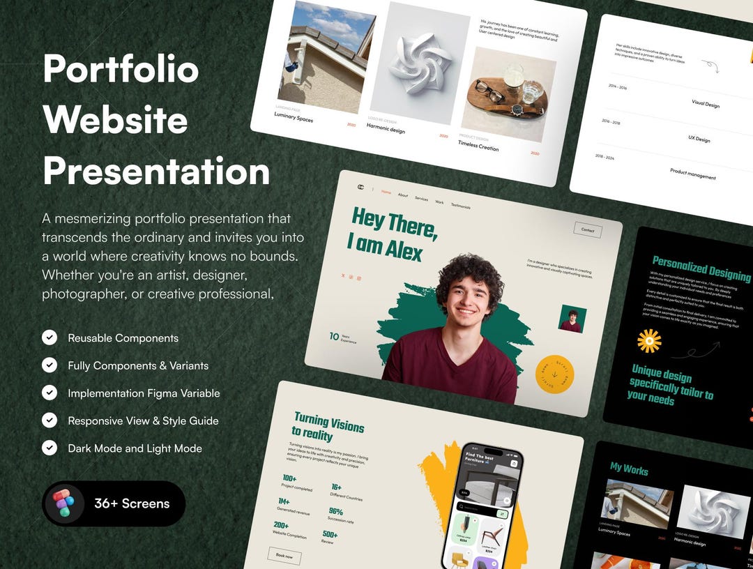Minimalist Portfolio Website Template Fully Customizable Design for ...