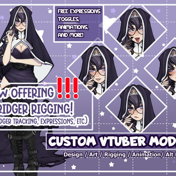 Half Body Vtuber Model - Etsy