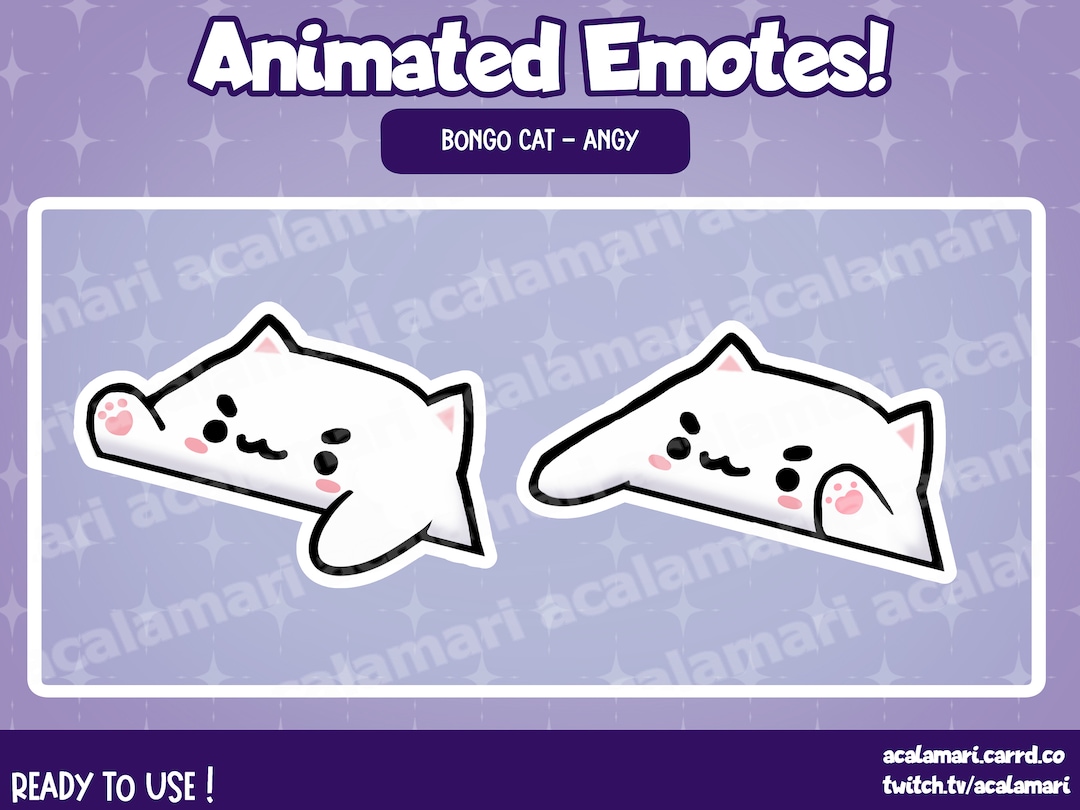 ANIMATED Bongo Cat Meme Angy Twitch / Discord / Youtube / Community ...