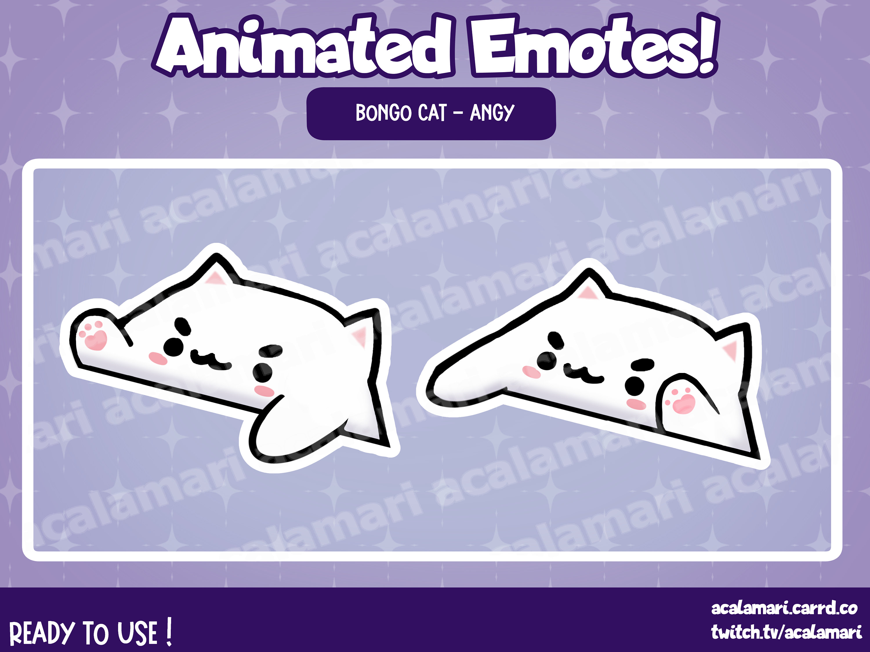 ANIMATED Bongo Cat Meme Angy Twitch / Discord / Youtube / Community ...