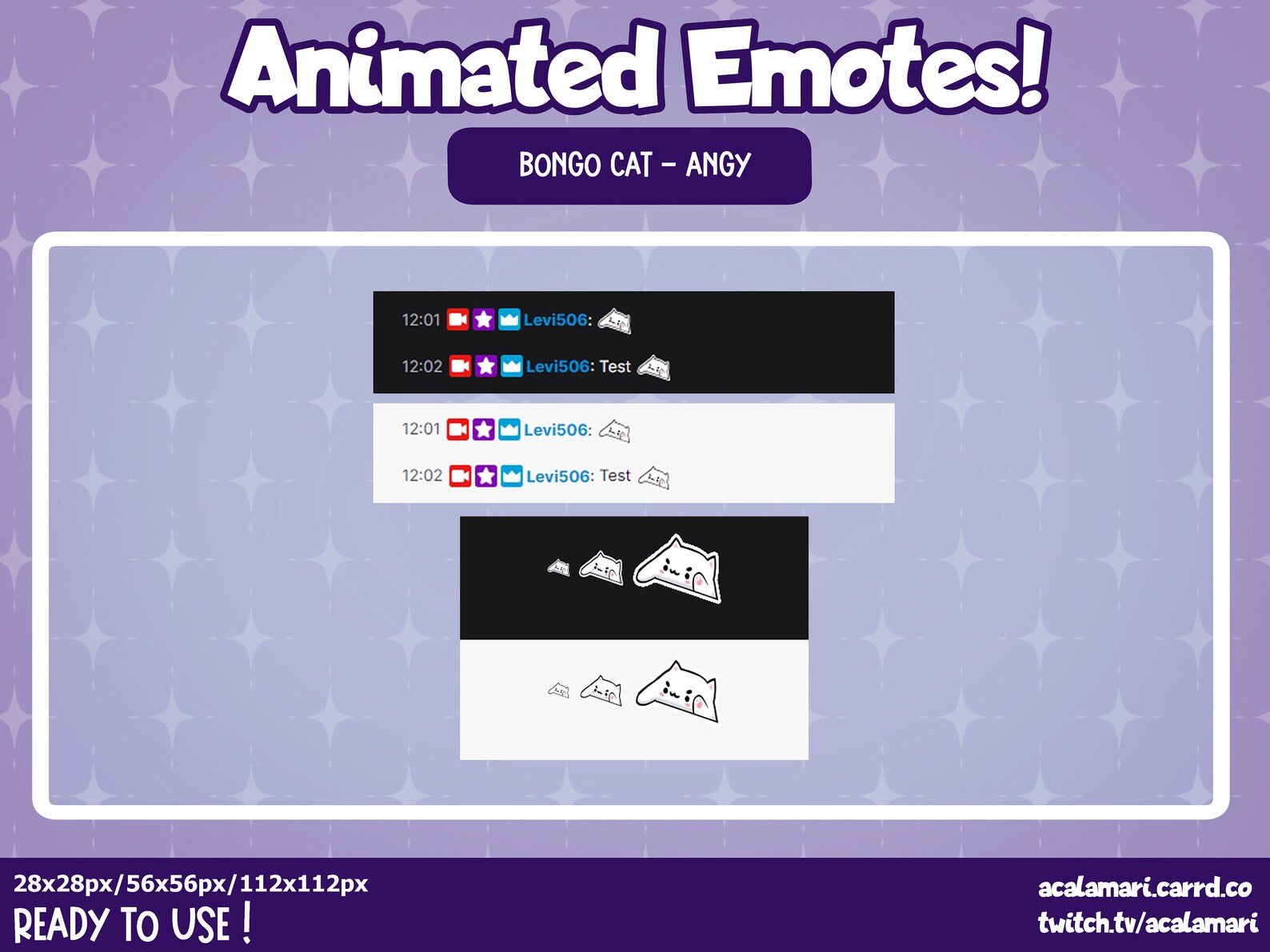ANIMATED Bongo Cat Meme Angy Twitch / Discord / Youtube / Community ...