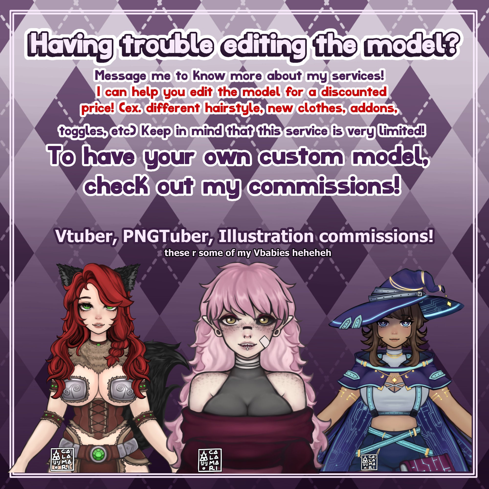 Premade Vtuber Model Full Body VBRIDGER 12 Toggles - Etsy Canada