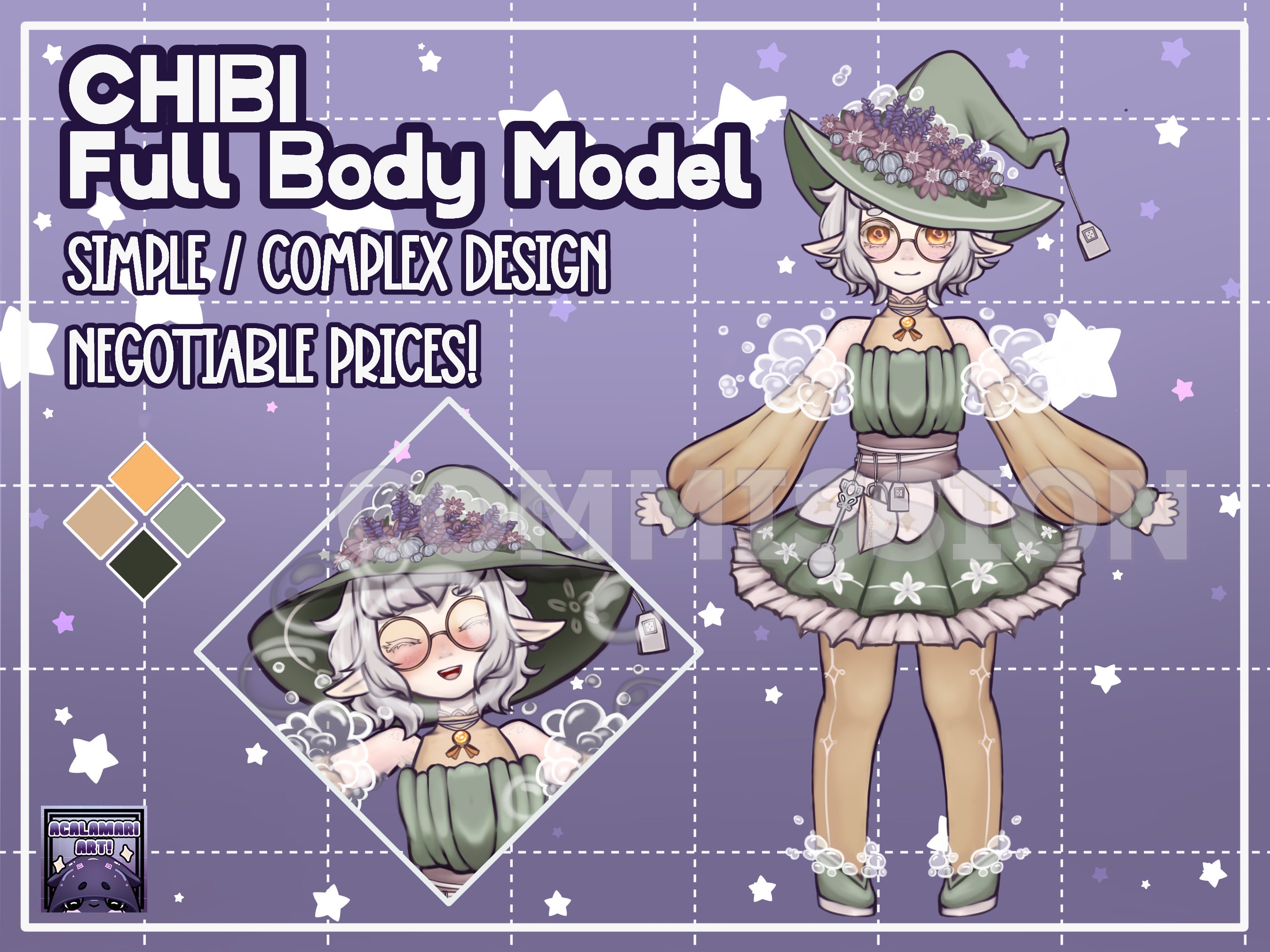 VTUBER VBRIDGER LIVE2D RIGGING || !rigging Only Package! || (bust Up ...