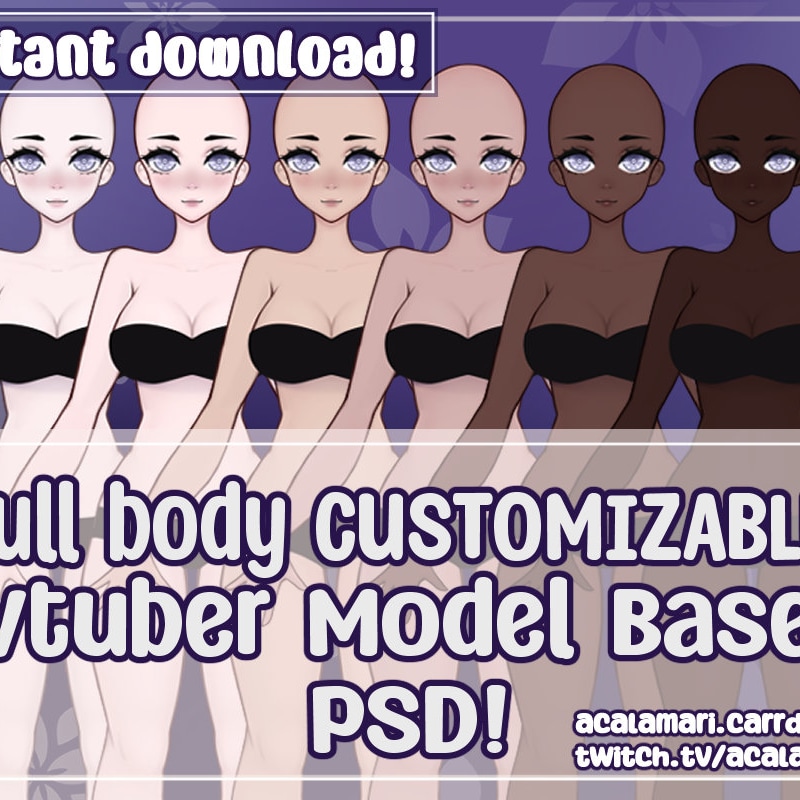 Vtuber Model Body Base - Etsy