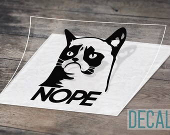 Grumpy Cat Car Decal - Etsy