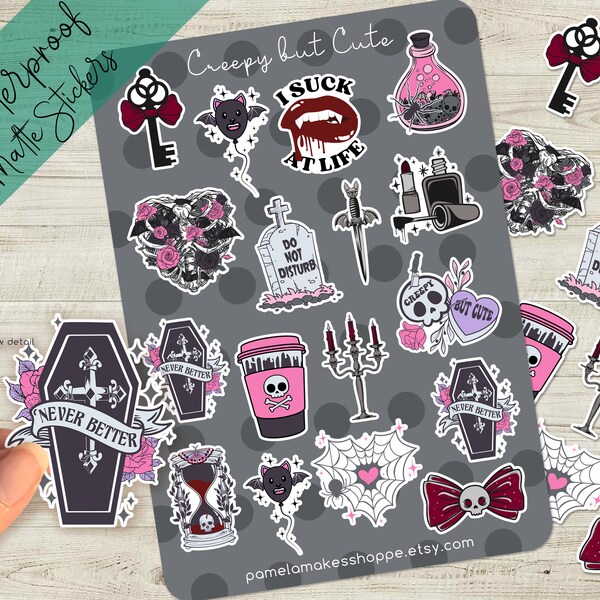 Goth Stickers - Etsy