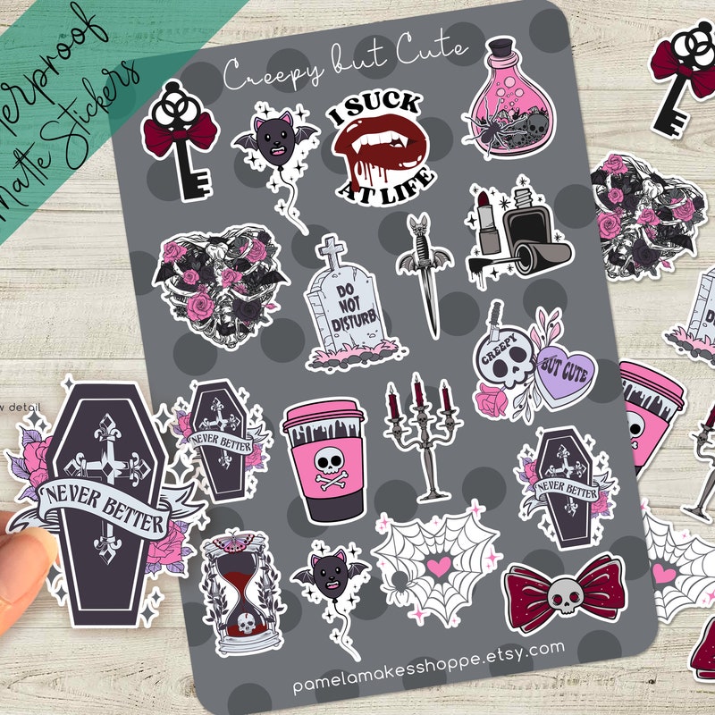 Goth Stickers - Etsy