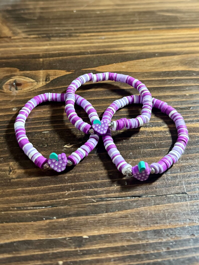 Handmade Clay Bracelets, Stacked Bracelets, Heishi Bead Bracelet, Clay Disc Bracelet - Etsy