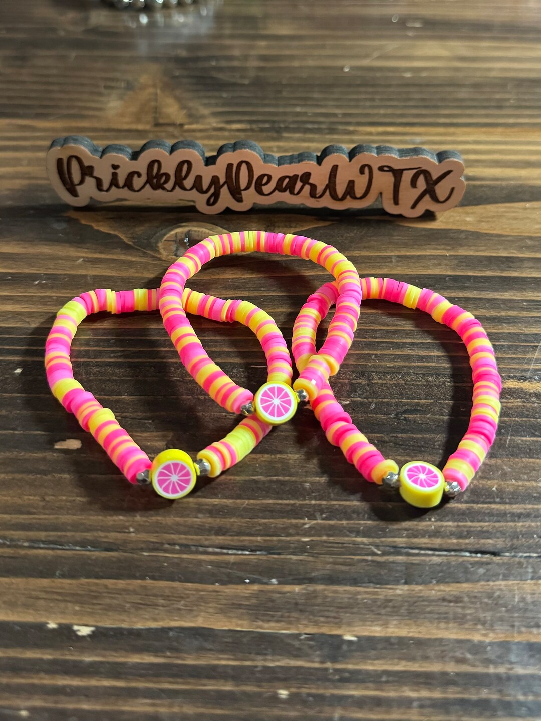 Handmade Clay Bracelets, Stacked Bracelets, Heishi Bead Bracelet, Clay ...