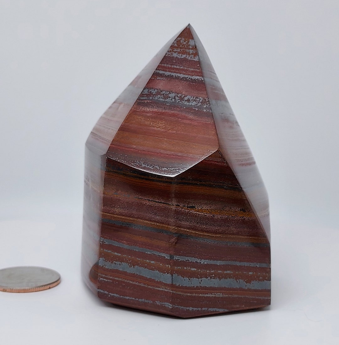 Polished Banded Tiger Iron From Madagascar - Etsy