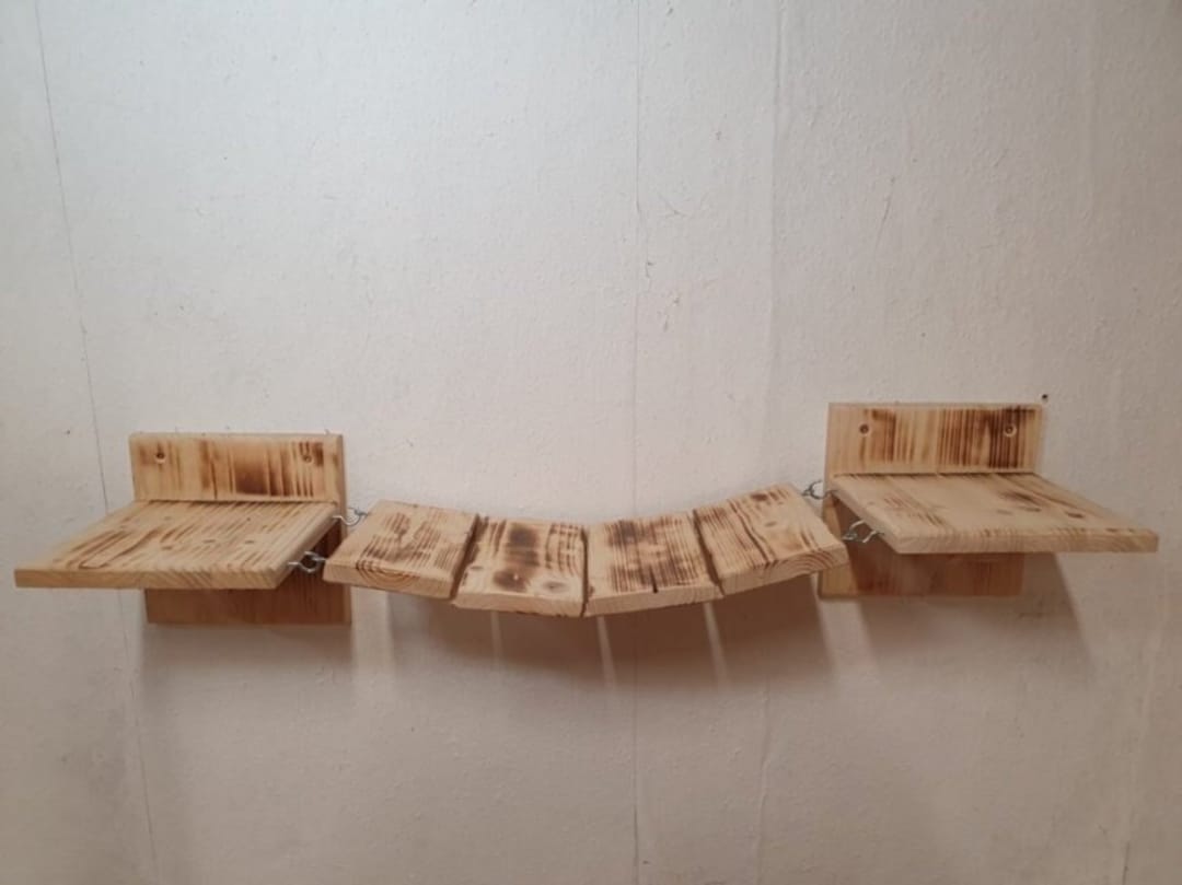 Cat Bridge/catwalk Made of Flamed Spruce Wood - Etsy