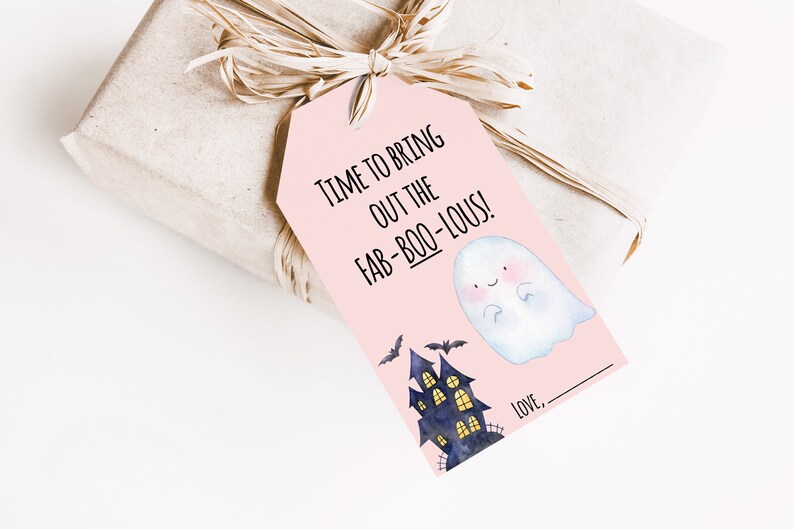 Editable Halloween Tags Printable Halloween Goody Bag Tag Treat Bag ...