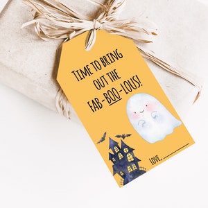 Editable Halloween Tags Printable Halloween Goody Bag Tag - Etsy