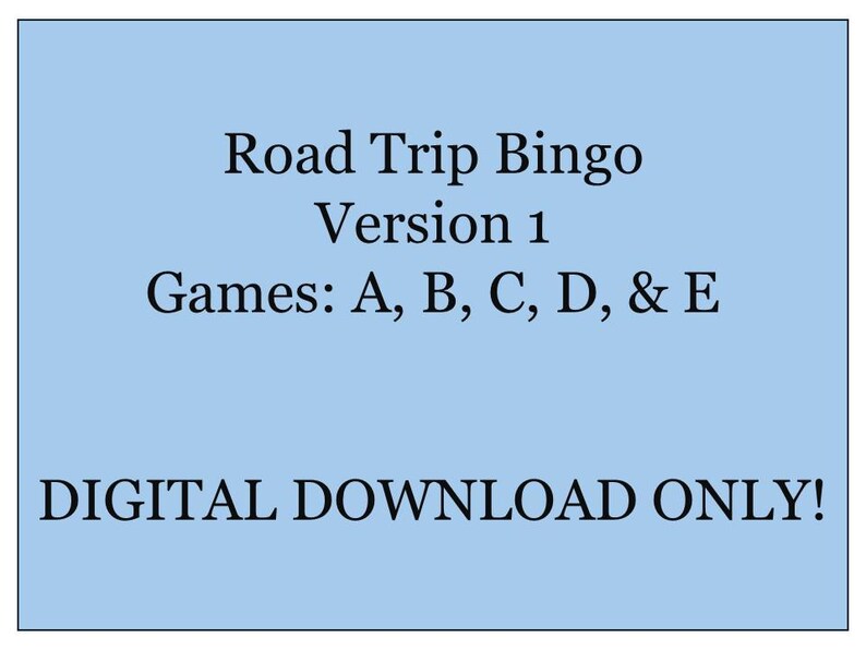 Wyoming Road Trip Bingo | Car Games | Travel Game | Family Fun Time ...