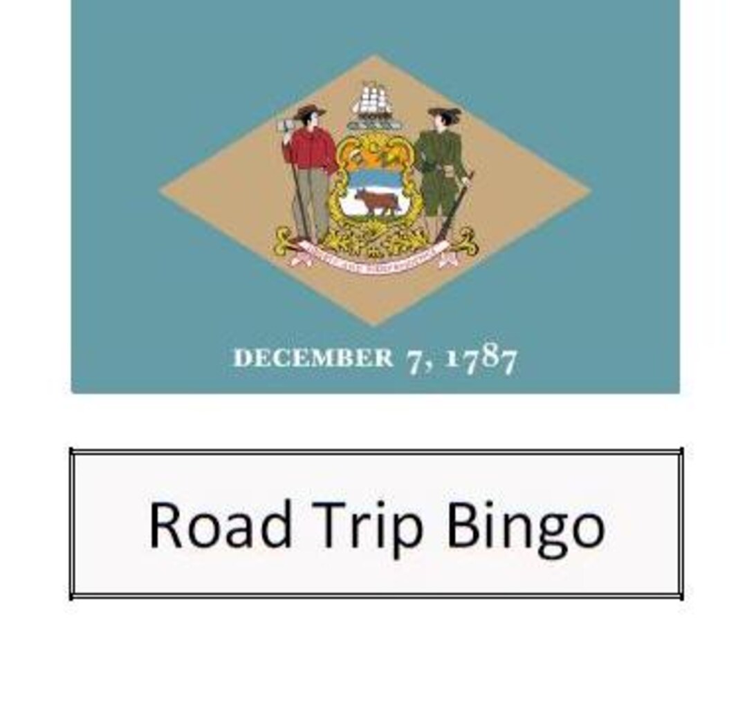 Delaware Road Trip Bingo - Etsy