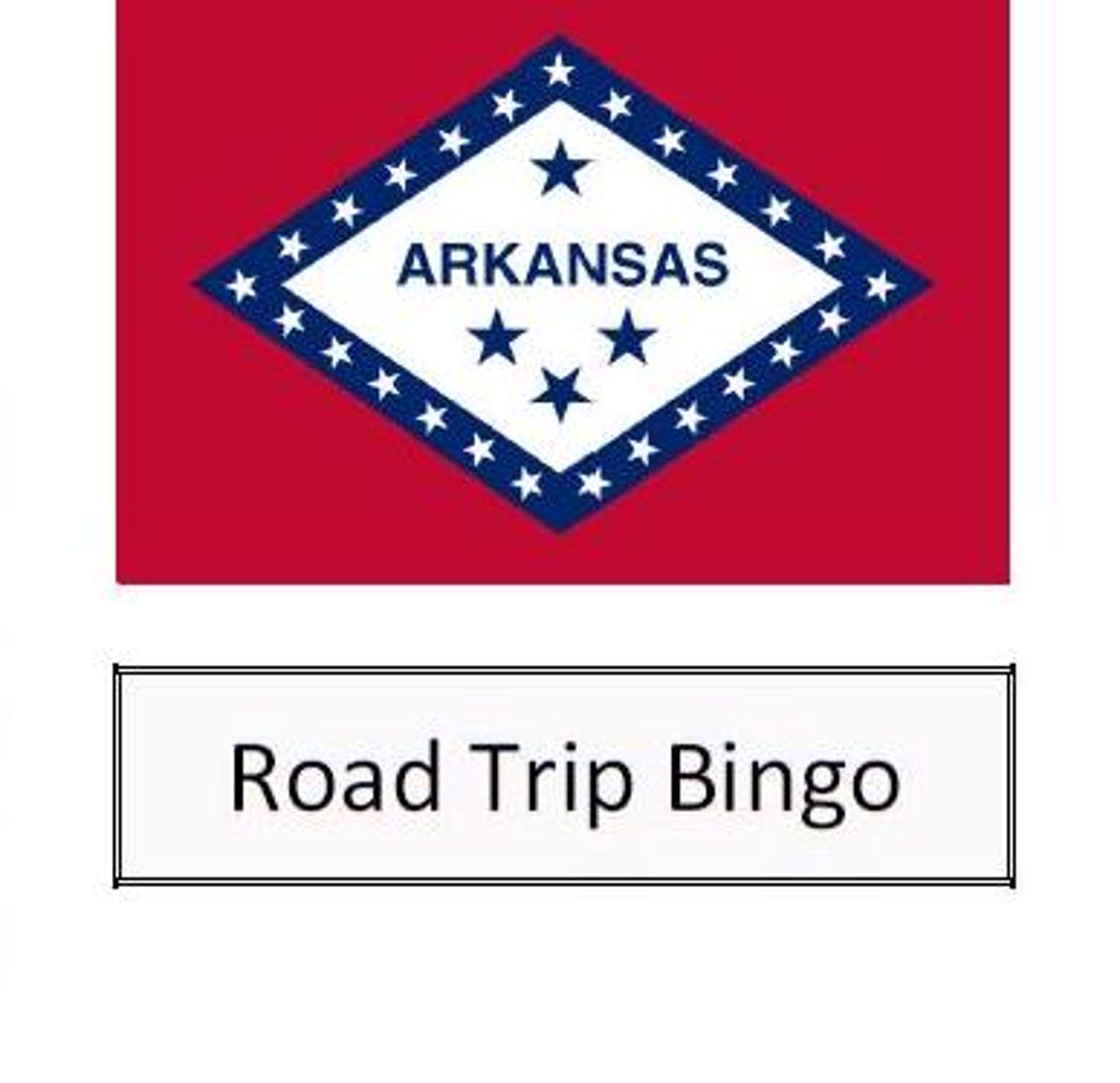 Arkansas Road Trip Bingo | Car Games | Travel Game | Boredom Buster ...
