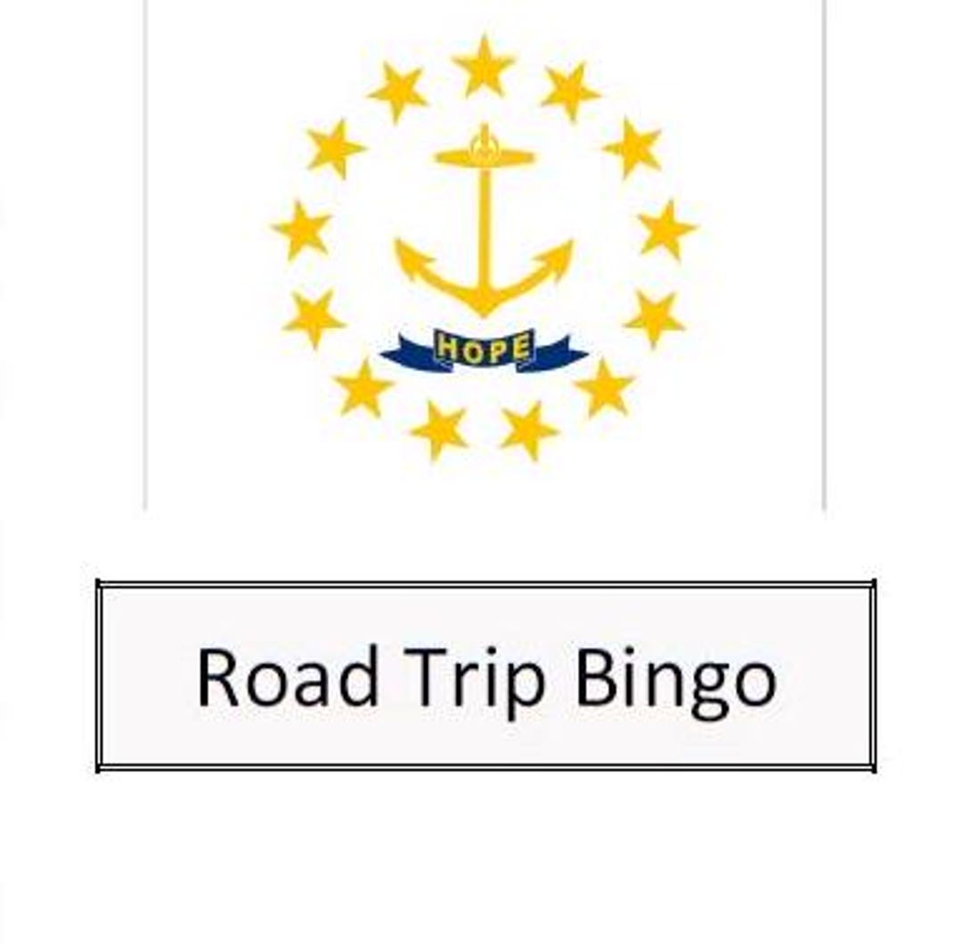 Rhode Island Road Trip Bingo - Etsy