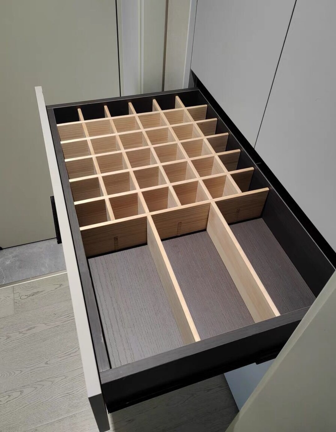 Custom Wood Drawer Divider for Socks/bras/tops/ , Custom Drawer Insert ...