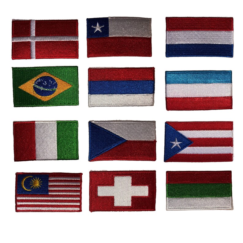 Flag Patches, Flag, Flag Embroidery, Flag Iron on Patch, Country Flag ...