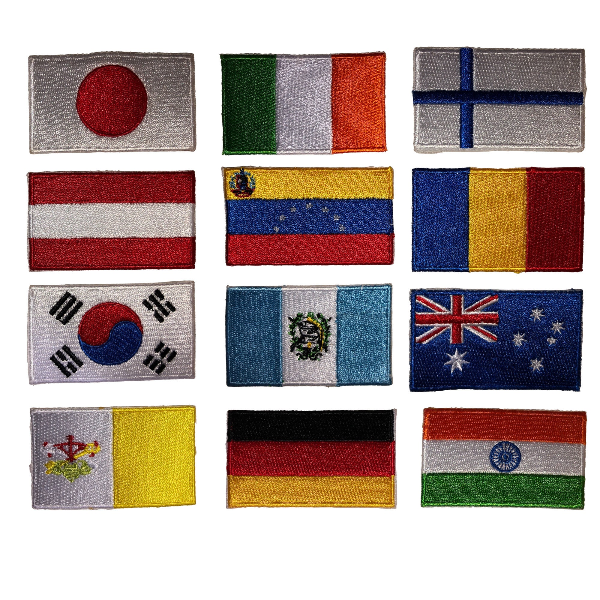 Flag Patches, Flag, Flag Embroidery, Flag Iron on Patch, Country Flag ...