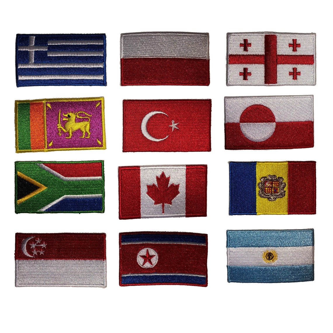 Flag Patches, Flag, Flag Embroidery, Flag Iron on Patch, Country Flag ...