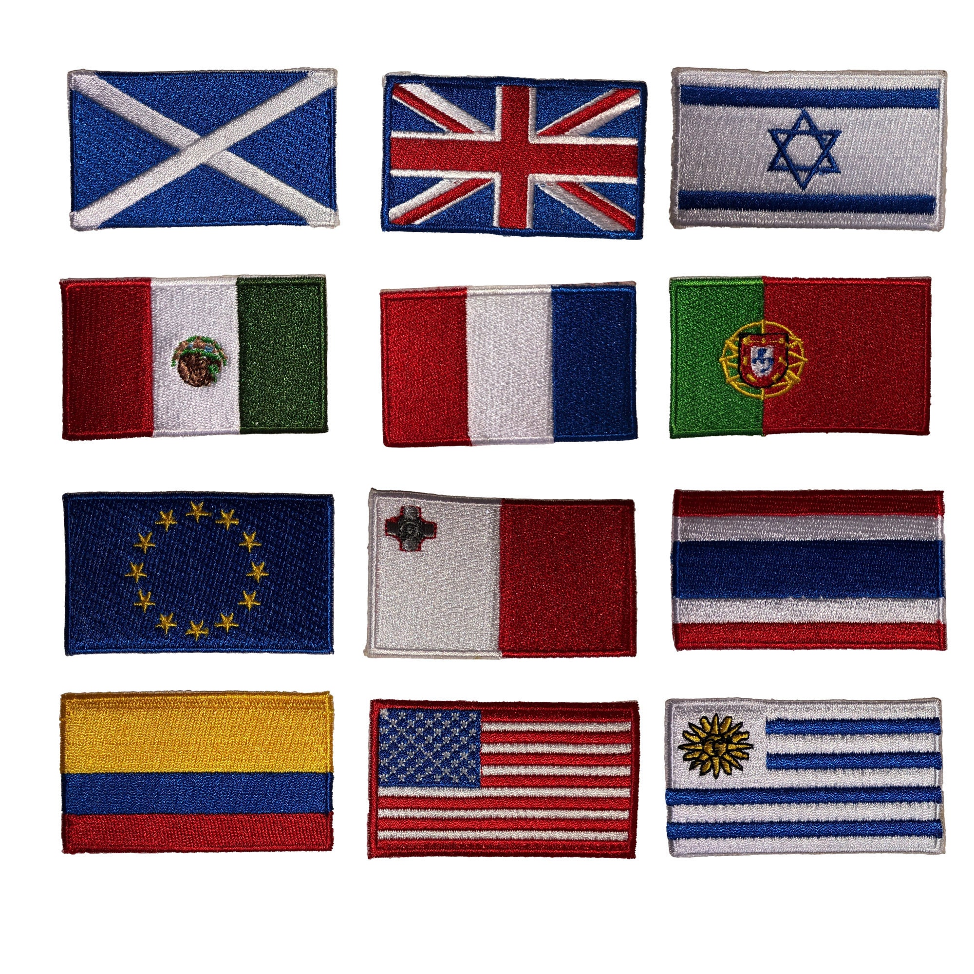 Flag Patches, Flag, Flag Embroidery, Flag Iron on Patch, Country Flag Patch, North America, Asia ...