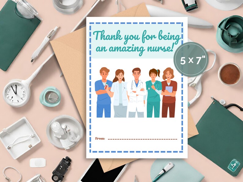 Nurse Appreciation Gift Card Holder, Printable Gift for Nurse, Nurse ...