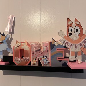 Bluey Centerpieces Stand up Characters Sticks Without Bases - Etsy
