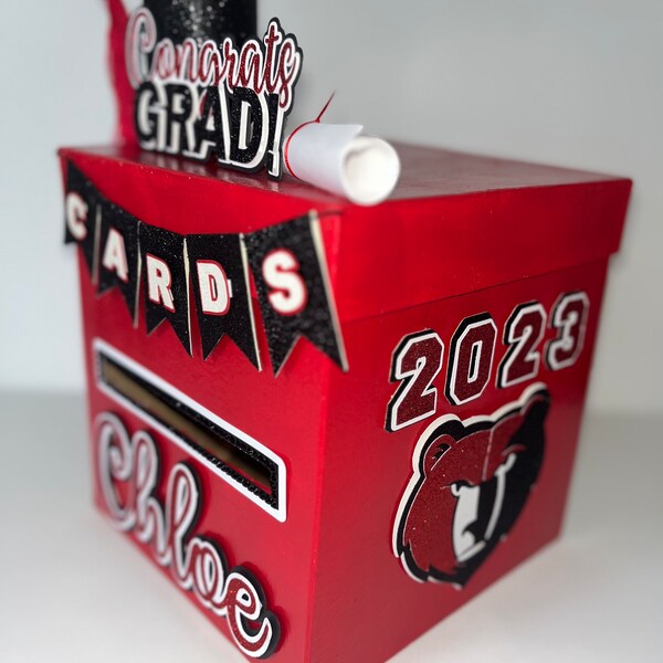 Graduation Card Box - Etsy